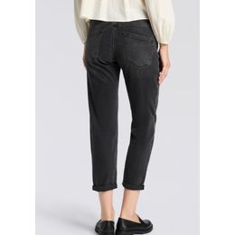 Herrlicher Damen Boyfriend-Jeans "Shyra Tap Denim Black Light", grau, Gr. 34, Denim/Jeans, Obermaterial: 98% Baumwolle, 2% Elasthan, Jeans, mit halb