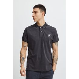 Poloshirt Blend "BHPolo", Damen, Gr. M, charcoal mix, Web, 95% Baumwolle, 5% Elasthan, unifarben, regular fit normal, V-Ausschnitt, Shirts, Klassisches Polo-Shirt