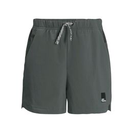 Jack Wolfskin Jungen Shorts "TEEN SHORTS B"slate, grün, Gr. 164, OBERSTOFF 86% POLYAMID, 14% ELASTHAN FUTTER 100% POLYESTER, Hosen