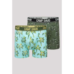 CAMP DAVID Herren Boxershorts "Set:", Gr. XL, bunt, Material: 95% Baumwolle, 5% Elasthan, bedruckt, Unterhosen, mit All Over Print