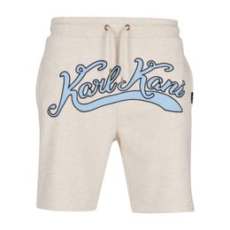 Sweatshorts Karl Kani "Karl Kani Herren", Herren, Gr. L, US-Gr&ouml;&szlig;en, vanilla melange, 80% Baumwolle, 20% Polyester, normal, Hosen Sweatshorts