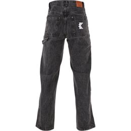Karl Kani Herren Bequeme Jeans "Karl Kani Herren"bleached schwarz, Gr. 30, unifarben, 100% Baumwolle, Jeans