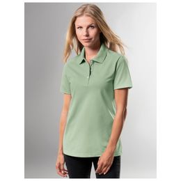 TRIGEMA Damen Poloshirt "TRIGEMA Poloshirt", grün, Basic, Gr. XL, 100% Baumwolle, Shirts