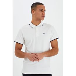 Blend Herren Poloshirt "BHAlsek", wei&szlig;, Gr. XXL, unifarben, Web, 95% Baumwolle, 5% Elasthan, Shirts, Poloshirt mit Stickerei