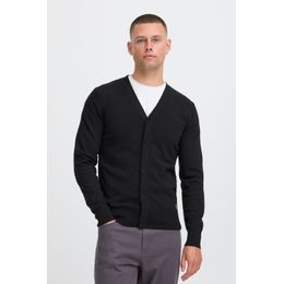 Blend Herren Strickjacke "BHFinex"schwarz, Gr. XXXL, unifarben, Feinstrick, 70% Baumwolle (Recycled), 30% Polyester (Recycled), Strickjacken,