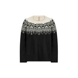 soyaconcept Damen Strickpullover "Soya Concept Sweater SC_ORLEAN"9999c schwarz combi, Gr. L, Obermaterial: 74% Polyacryl, 24% Polyester, 2% Elasthan,