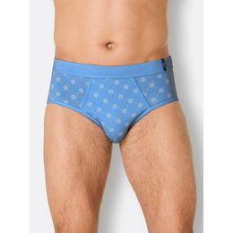 w&auml;schepur W&Auml;SCHEPUR Herren Slip, Gr. 5, blau, 100% Baumwolle, Unterhosen