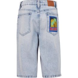 Karl Kani M&auml;dchen Shorts "Karl Kani Kani Patches Jorts Junior", blau, Gr. 134, unifarben, 100% Baumwolle, Hosen