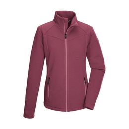 Killtec Damen Strickjacke "KOW 2 WMN FLX JCKT"aubergine, Gr. 50, Obermaterial: 95% Polyester, 5% Elasthan, Strickjacken, Damen Powerstretchjacke mit