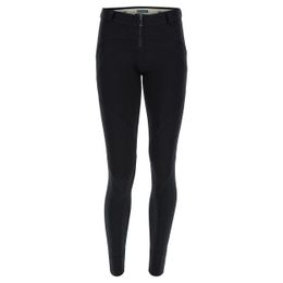 Freddy Damen Jeggings "WRUP SUPER SKINNY REGULAR WAIST"schwarz, Gr. M, Denim/Jeans, Obermaterial: 81% Baumwolle, 19% Elasthan, Hosen, mit Lifting &