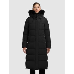 Khujo Damen Steppmantel "PORDE2"schwarz, Gr. XL, unifarben, Steppware, Obermaterial: 85% Polyester, 15% Baumwolle. Futter: 100% Nylon. Wattierung: