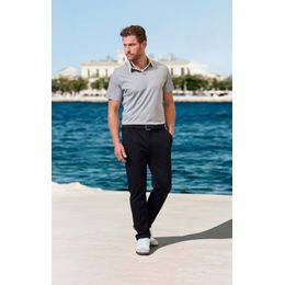 John Devin Herren Poloshirt "mit Slub-Garn Struktur", grau, Gr. S, meliert, Jersey, Obermaterial: 100% Baumwolle, Shirts, aus leichter,