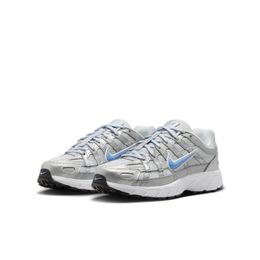 Nike Sportswear Kinder Sneaker "P-6000", Gr. 38mtlc platinum, university blau, Synthetik, Textil, Schuhe