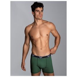 TRIGEMA Herren Boxer "TRIGEMA Bequeme Pants mit Webgummibund", Gr. XXXL, gr&uuml;n, 95% Baumwolle, 5% Elasthan, Unterhosen