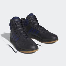 Herren Sneaker "HOOPS 3.0 MID LIFESTYLE BASKETBALL CLASSIC FUR LINING WINTERIZED", adidas Sportswear, Gr. 43, grau, Synthetik, Textil, Schuhe