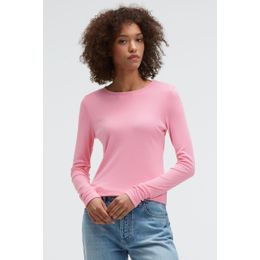 Damen Rundhalsshirtrose pink, Gr. XL, SENSES.THE LABEL, unifarben, Material: 50% Polyester, 50% Viskose, Shirts