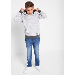 bonprix Kinder Hoodie, grau, Gr. 128, Obermaterial: 72% Baumwolle, 22% Polyester, 6% Viskose. Kapuzenfutter: 60% Baumwolle, 40% Polyester, Sweatshirts