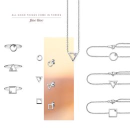 CAI CA&Iuml; Damen Fingerring "925 Sterling Silber rhodiniert Zirkonia Kreis", 054 (17,2), Silber 925 (Sterlingsilber), wei&szlig;, Silber 925 (Sterlingsilber),