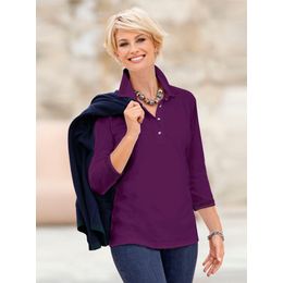 CLASSIC Damen Poloshirt "Shirt", lila, Gr. 44, unifarben, 50% Baumwolle, 50% Modal, Shirts
