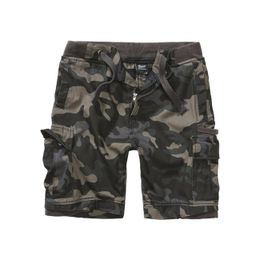 Brandit Damen Stoffhose "Brandit Herren Packham Vintage Shorts"schwarzcamo, Gr. 4XL, unifarben, 100% Baumwolle, Hosen