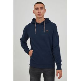 Blend Herren Kapuzenpullover "BHLobo", blau, Gr. L, unifarben, Sweatware, 100% Baumwolle, Pullover, L&auml;ssiger Hoodie mit Kapuze und K&auml;ngurutasche