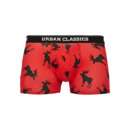 Urban Classics Herren Boxershorts "Urban Classics M&auml;nner Boxer Shorts 3-Pack", Gr. Led plaid aop moose aop schwarz, 95% Baumwolle, 5% Polyester,