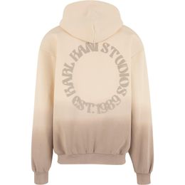 Karl Kani Herren Kapuzenpullover "Karl Kani Kani Studios Gradient Os Hoodie"beige, Gr. XS, 65% Baumwolle, 35% Polyester, Pullover