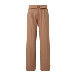 QS Bundfaltenhose Damen Gr&ouml;&szlig;e 54 hellbraun