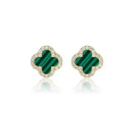 Rougemont Jewellery Earrings 'Kleeblatt' female Green size One Size