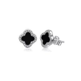 Rougemont Jewellery Earrings 'Kleeblatt' female Black size One Size