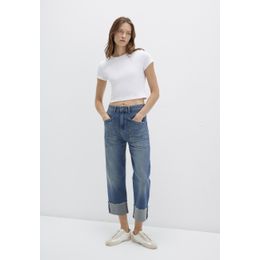 Mavi Damen Boyfriend-Jeans "ANYA"schwarz brushed denim, Gr. 31, 99% Baumwolle, 1% Elasthan, Jeans, Baggy Jeans