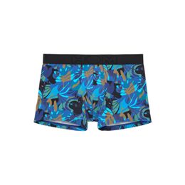 HOM Herren Boxershorts "Boxershort Boxer Briefs Maldives 1er Pack", Gr. L, blau, Obermaterial: 90% Polyamid PA. 10% Elasthan EL., Unterhosen