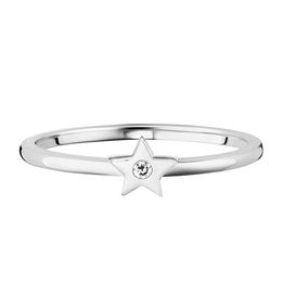 CAI CA&Iuml; Damen Fingerring "925 Sterling Silber rhodiniert Stern Zirkonia", 058 (18,5), Silber 925 (Sterlingsilber), wei&szlig;, Silber 925 (Sterlingsilber),