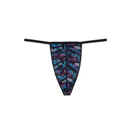 HOM Herren String "String Blackrock G-String 1er Pack", Gr. L, schwarz, Obermaterial: 78% Polyamid PA. 22% Elasthan EL., Unterhosen