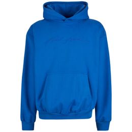 Karl Kani Herren Kapuzensweatshirt "Karl Kani KK Autograph Heavy Sweat OS Hoodie"blau, Gr. XS, 80% Baumwolle, 20% Polyester, Sweatshirts