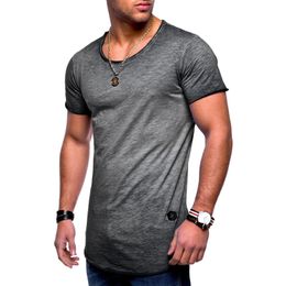 behype Herren T-Shirt "DUST", grau, Gr. S, unifarben, 100% Baumwolle, Shirts, mit Rundhals-Ausschnitt