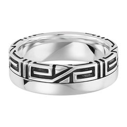 CAI CA&Iuml; Herren Fingerring "925/- Sterling Silber rhodiniert Ornament", 062 (19,7), Silber 925 (Sterlingsilber), wei&szlig;, Silber 925 (Sterlingsilber),