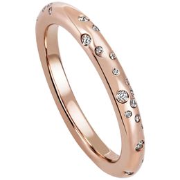 Jobo Damen Diamantring "Ring Ros&eacute;goldring", 56, SI = kleine Einschl&uuml;sse, Diamanten Ros&eacute;gold 585, rosa, Diamanten, Ros&eacute;gold 585, Fingerringe, 585