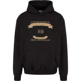 Karl Kani Herren Kapuzensweatshirt "Karl Kani Herren KM241-006-1 Karl Kani Metal Plate Os Hoodie", schwarz, Gr. XS, bedruckt, 60% Baumwolle, 40%