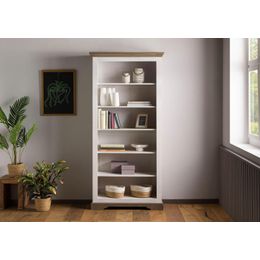 B&uuml;cherregal Mango 90x40x190 wei&szlig; lackiert TOULOUSE #119