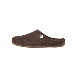 Living Kitzb&uuml;hel Living Kitzb&uuml;hel Slippers 'Filz - Schweizer Kreuz' female Brown size 45