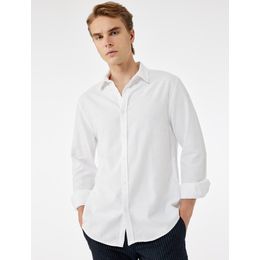 KOTON Button Up Shirt male White size M