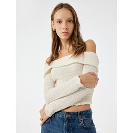 KOTON Top Damen Gr&ouml;&szlig;e S ecru