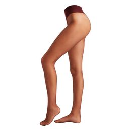 CALZEDONIA Strumpfhose Damen Gr&ouml;&szlig;e L dunkelrot