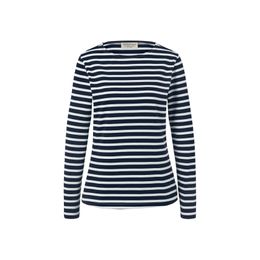 Tchibo - Gestreiftes Langarmshirt - Damen - Gr. L - dunkelblau/gestreift