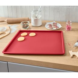 Tchibo - Dauerbackmatte mit Rand - rot