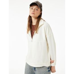 KOTON Sweatshirt Damen Gr&ouml;&szlig;e XL ecru