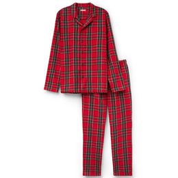 IUMAN Intimissimi Uomo Pyjama Herren Gr&ouml;&szlig;e XL dunkelgr&uuml;n / rot / schwarz