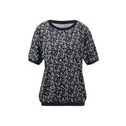 Tchibo - Shirt mit Fledermaus&auml;rmeln - Damen - Gr. XXL - schwarz/print