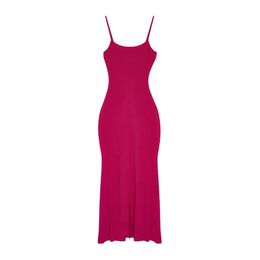 Trendyol Kleid Damen Größe 40 dunkelpink Winterkleid